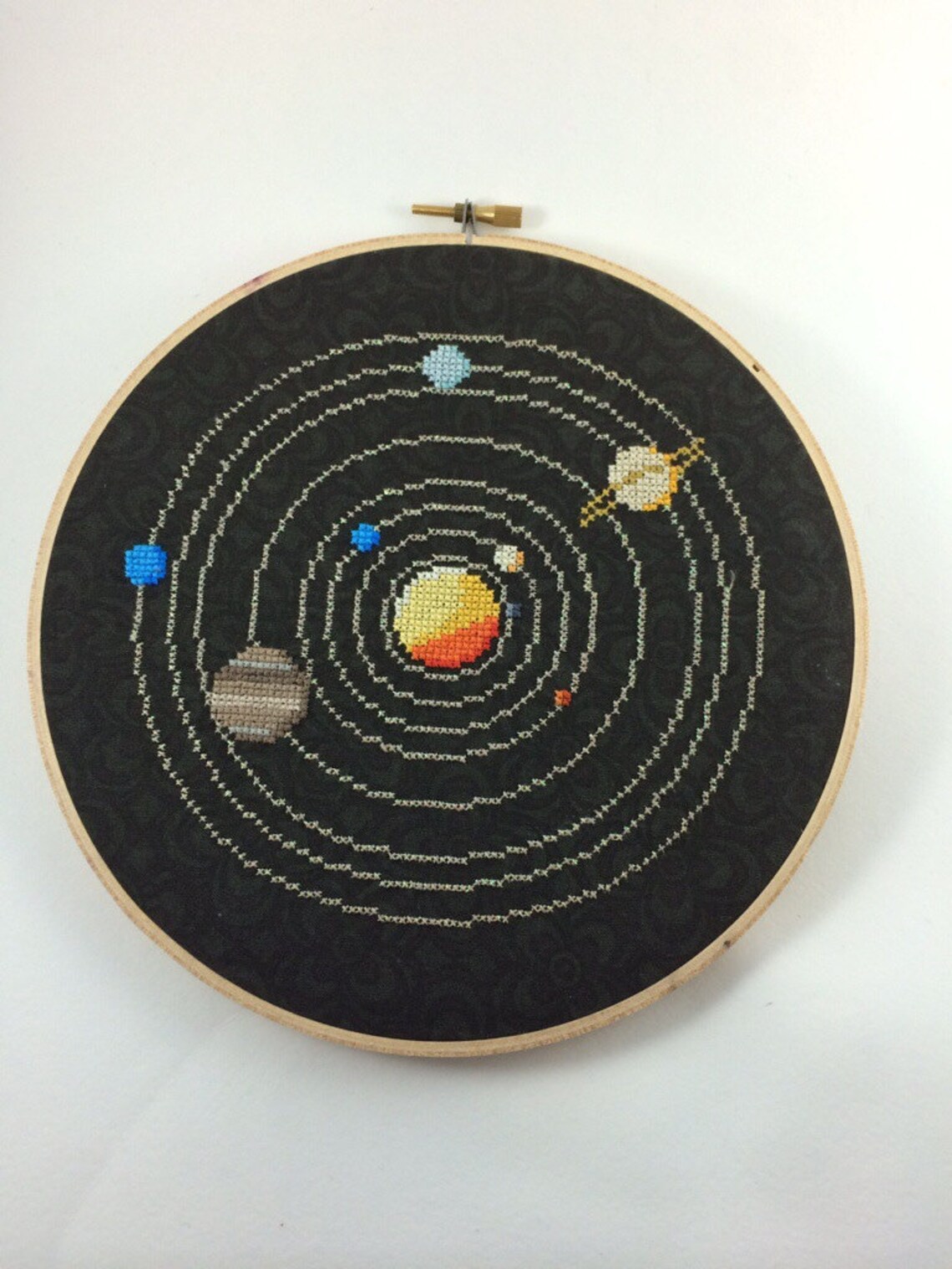Solar System Circular Cross Stitch Pattern - Etsy