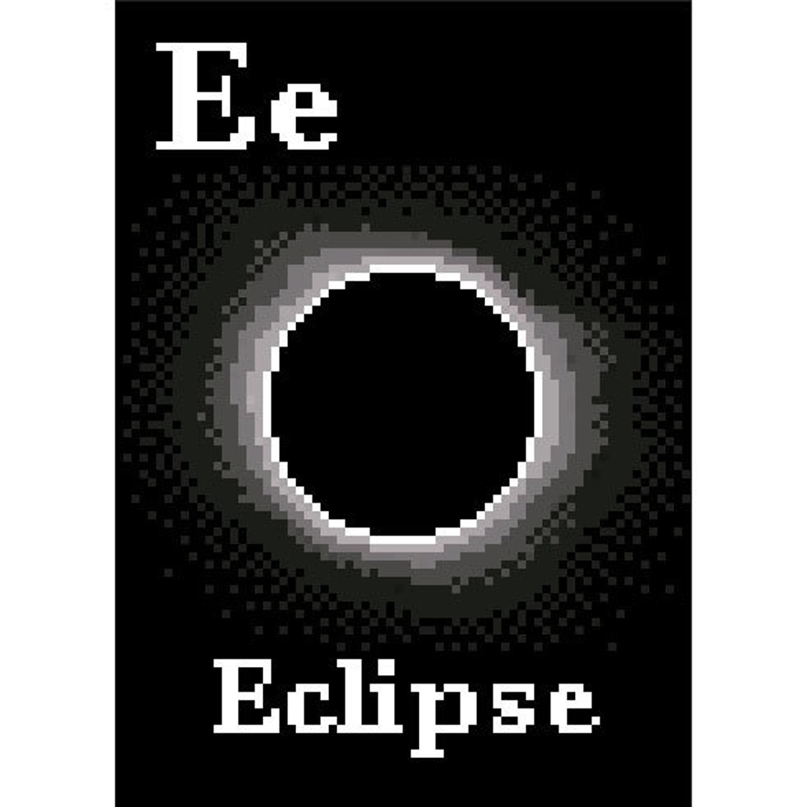 E is for Eclipse Space Alphabet Cross Stitch Pattern - Etsy