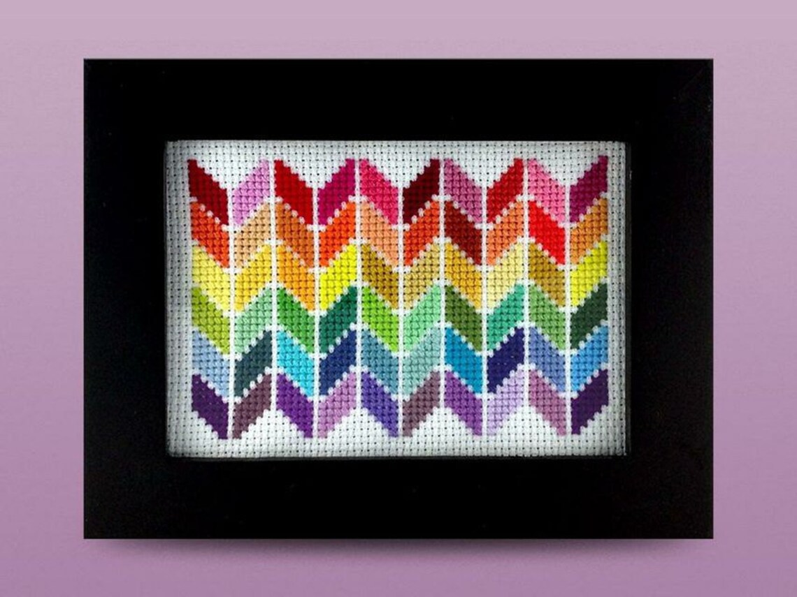 Chevron Cross Stitch Pattern - Etsy