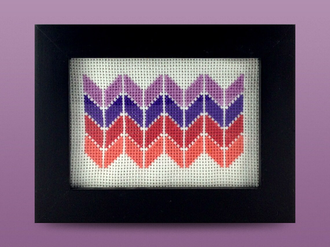 Chevron Cross Stitch Pattern - Etsy