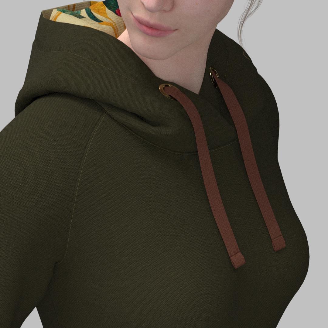 Hoodie Dress Sewing Pattern – Zea – Multi-size PDF (S/M, M/L, L/XL, XL ...