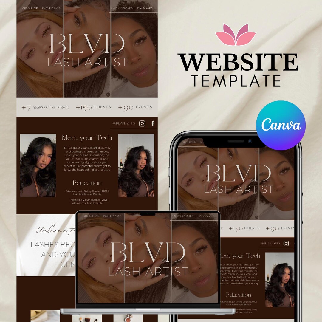 Brown Canva Website Size Banner Customizable Fully Launchable ...