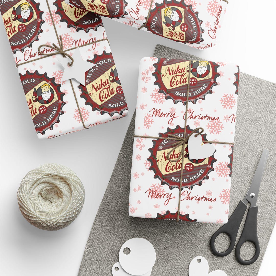 Vault Boy Fallout Gift Wrap | Retro Christmas Wrapping Paper - Etsy