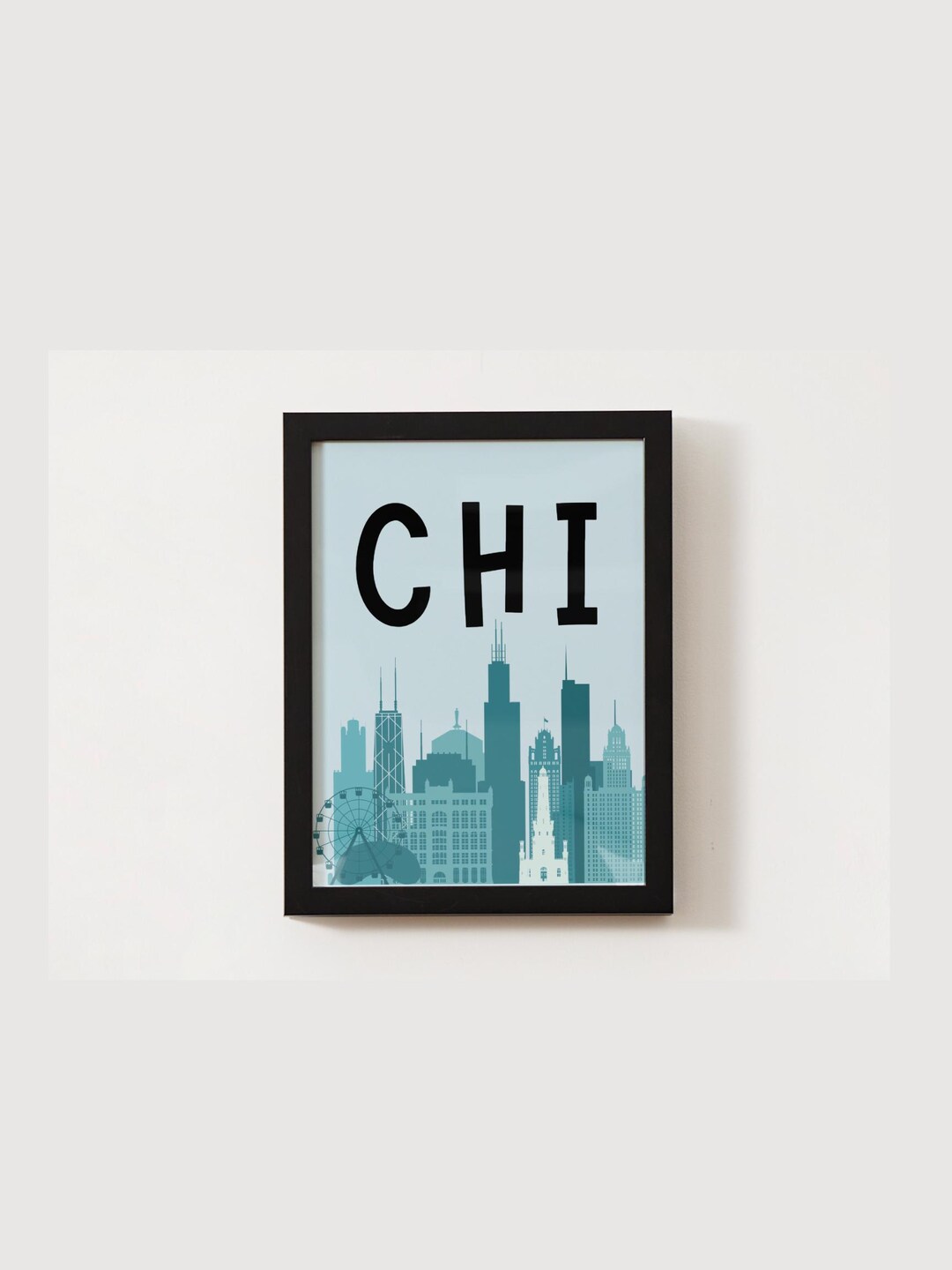 Chicago City Poster Simple DIGITAL DOWNLOAD - Etsy