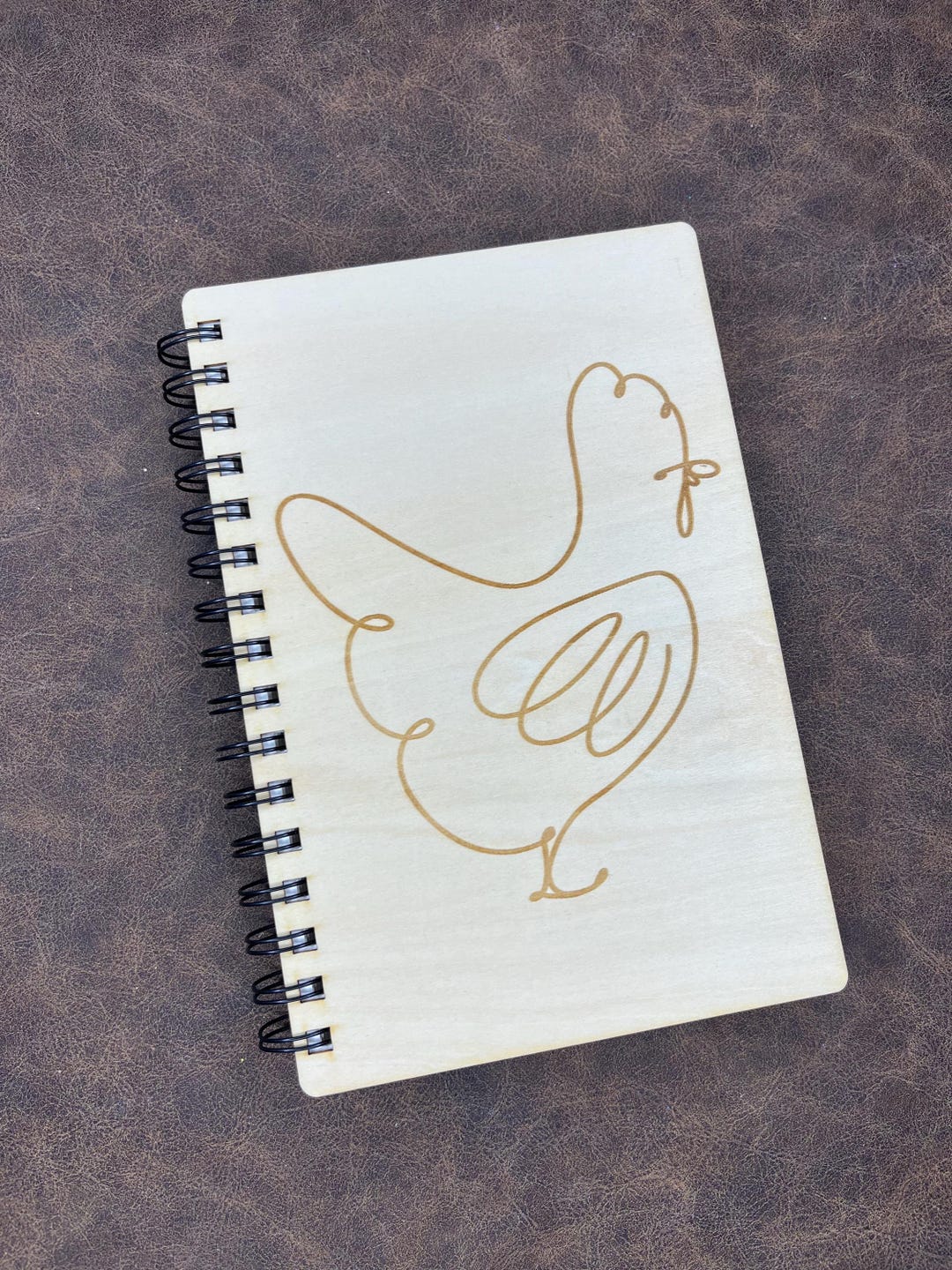Chicken Line Drawing Journal, Farm Life Lay Flat Diary - Etsy