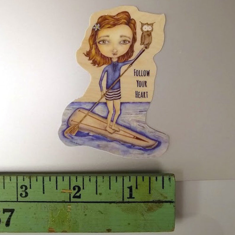 2 girl on Stand up Paddle Board Vinyl Stickers - Etsy