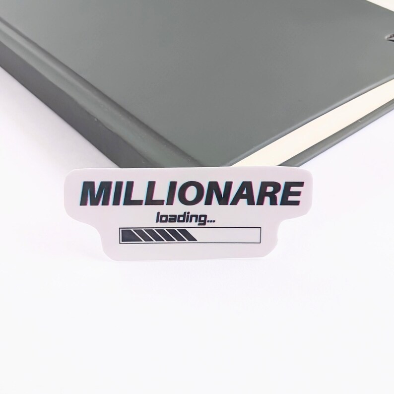 Millionaire Loading Sticker| Funny Money Sticker | Gifts for Day Trader ...