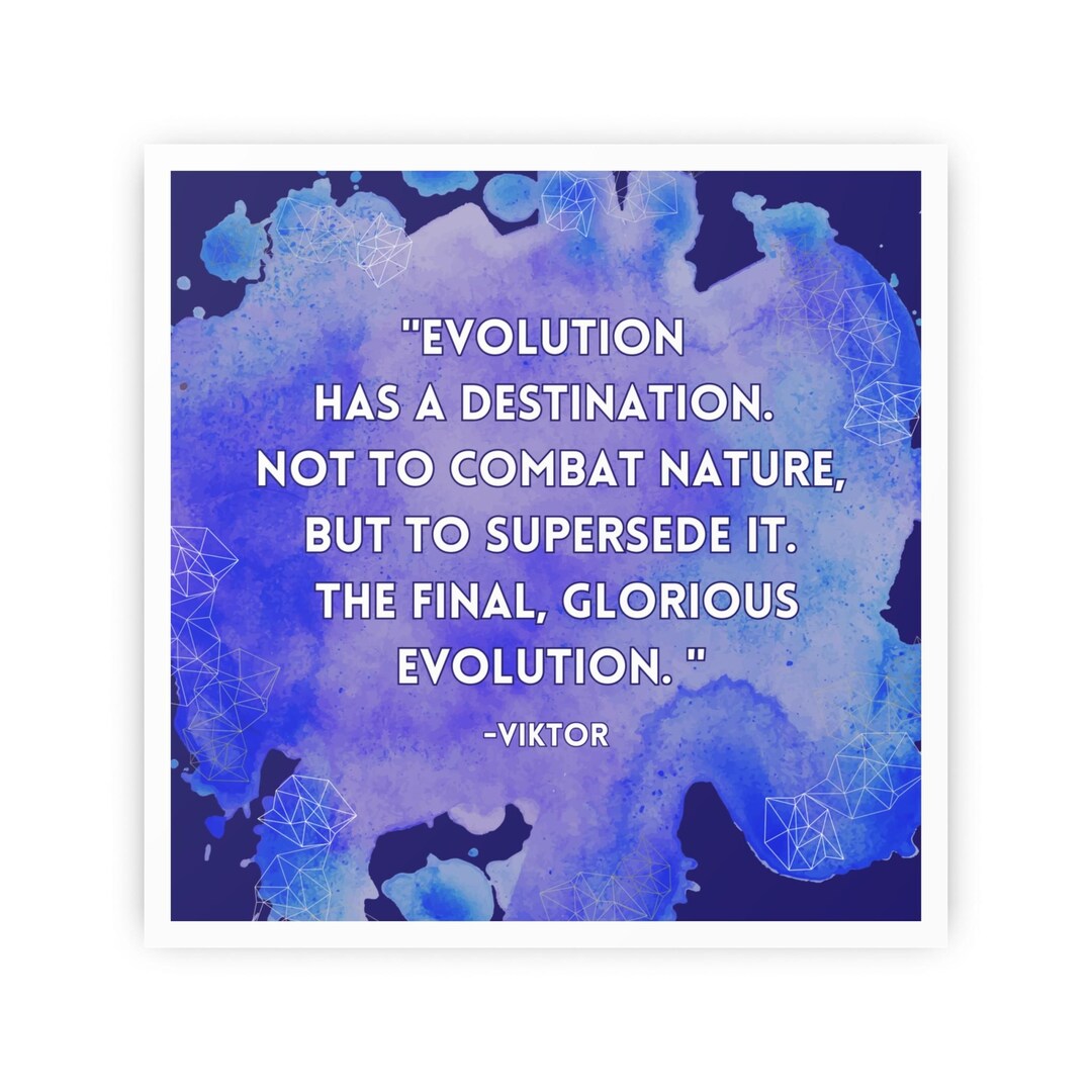 Viktor Quote Print Glorious Evolution Quote unique Gift for Arcane Fans ...