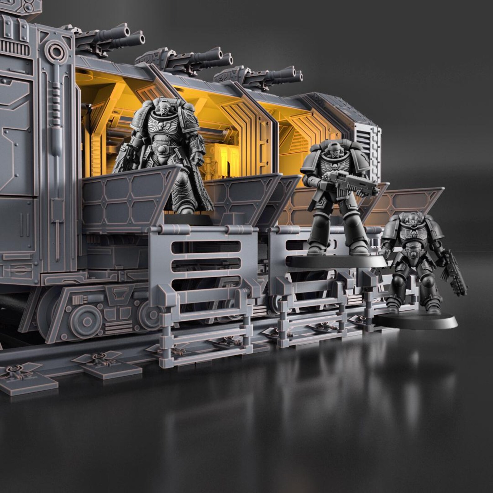 Modular Wartrains Slamtrak - Digital Download STL (FDM Support-free ...