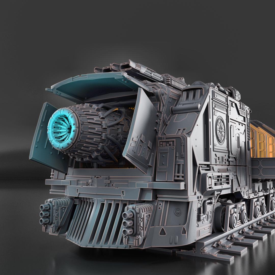Modular Wartrains Slamtrak - Digital Download STL (FDM Support-free ...