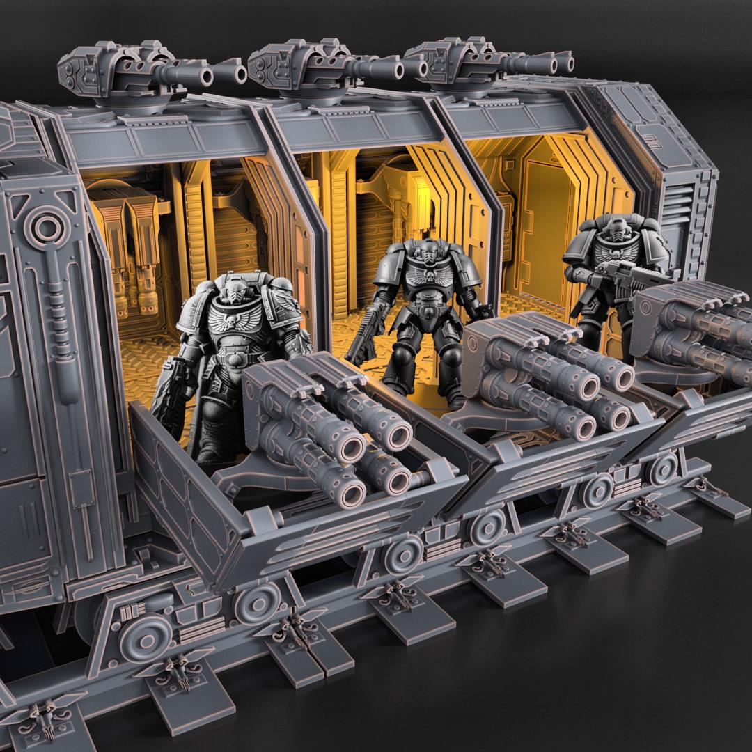 Modular Wartrains Slamtrak - Digital Download STL (FDM Support-free ...