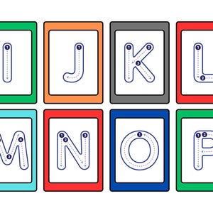 Alphabet Tracing Cards – A-Z Flashcards for Kids – PDF + PNG Printable ...