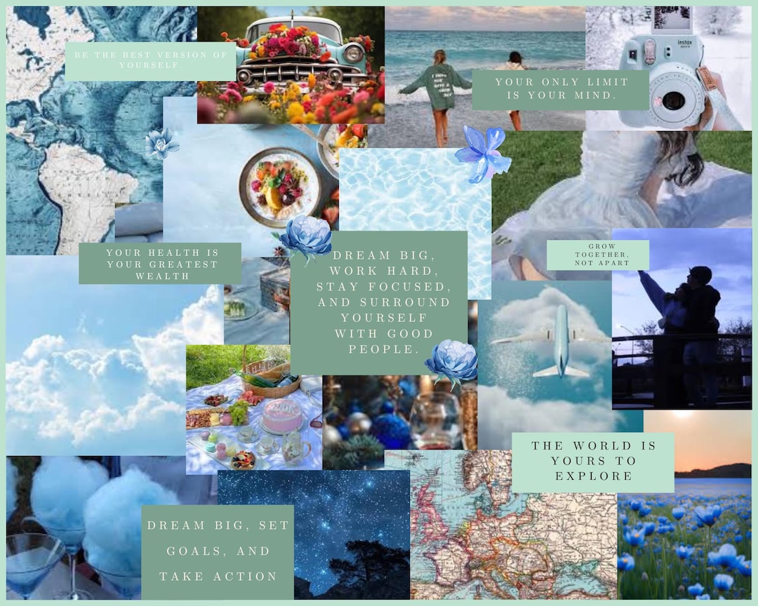 Customizable Vision Board Templates | Aesthetic Designs to Achieve Your ...