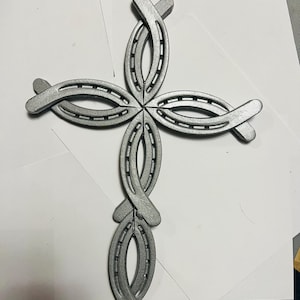 Handmade Christian Horseshoe Cross - Etsy