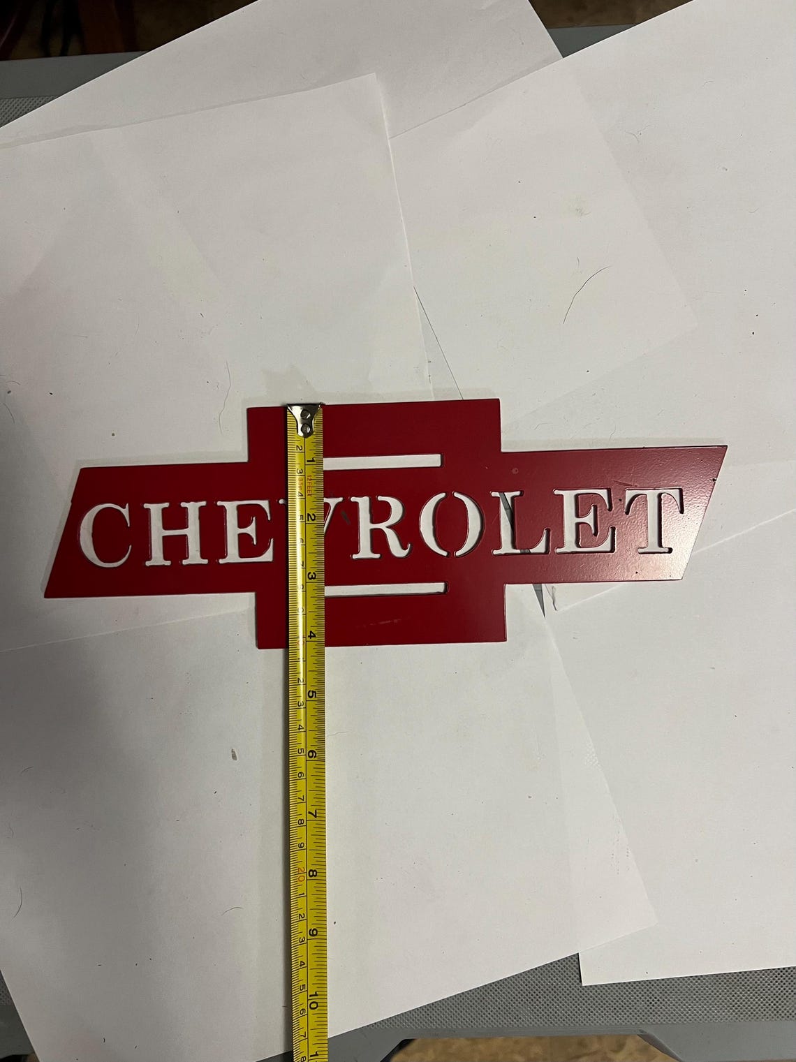 Handmade and Hand Painted Chevy Bowtie Sign - Etsy