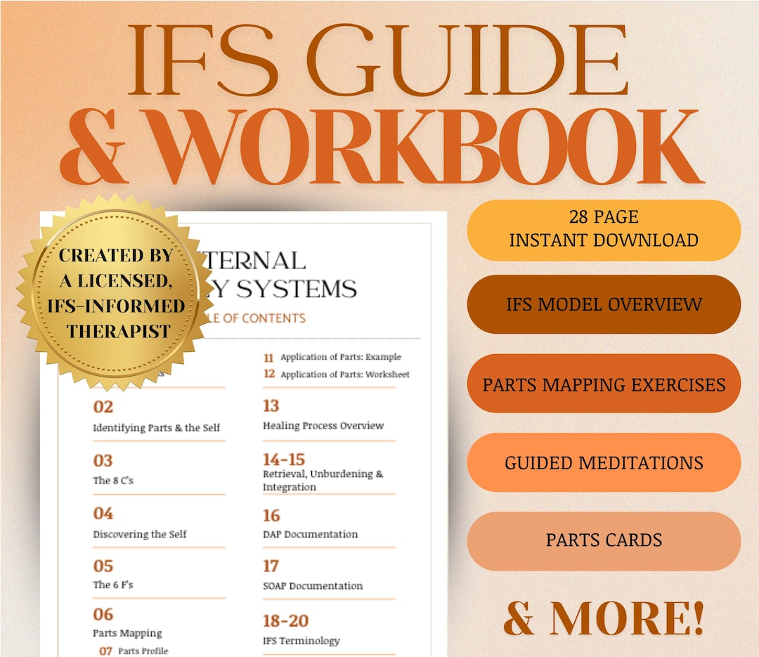 IFS Resource Workbook, Parts Cards & Guided Exercises, Self-compassion ...