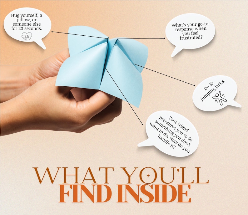 Therapy Fortune Teller Game: Coping Skills & Emotions (PDF Download) - Etsy