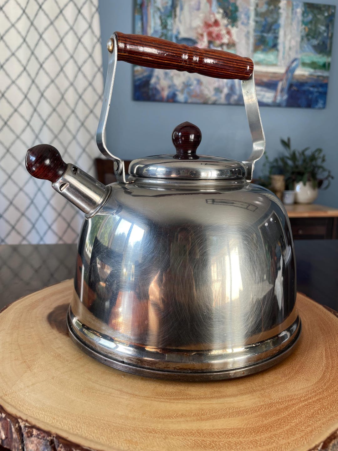 Vintage Farberware Tea Kettle Pot 753 – 2.5 Quart Stainless Steel With ...