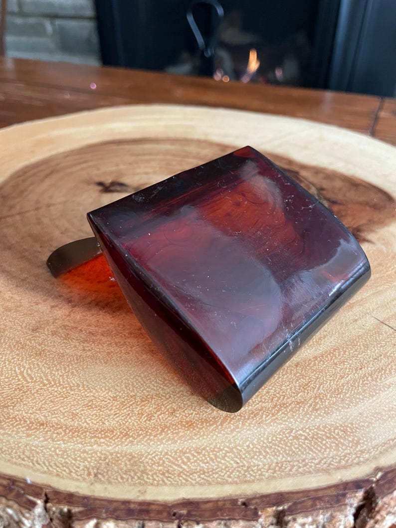Rare Vintage Faux Tortoiseshell Lucite Compact Box • Mid-century ...