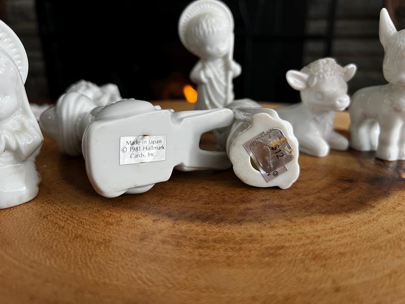 White Bisque Hallmark Children’s Nativity Set | Little Gallery | 1980s ...
