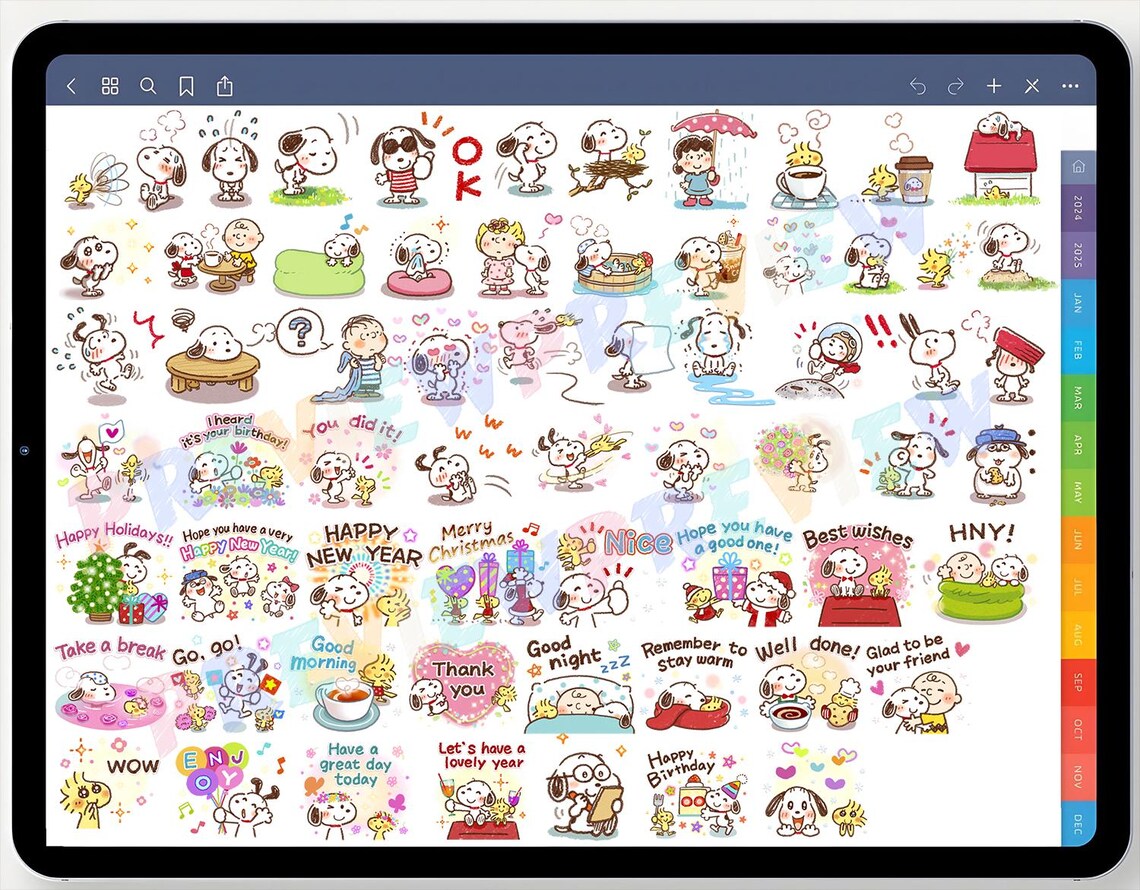 Snoops Dog Digital Stickers - Printable Stickers - Clipart -goodnote ...