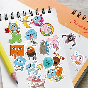 Amazing World of Gumball Sticker Set for Journals/planners - Handmade ...