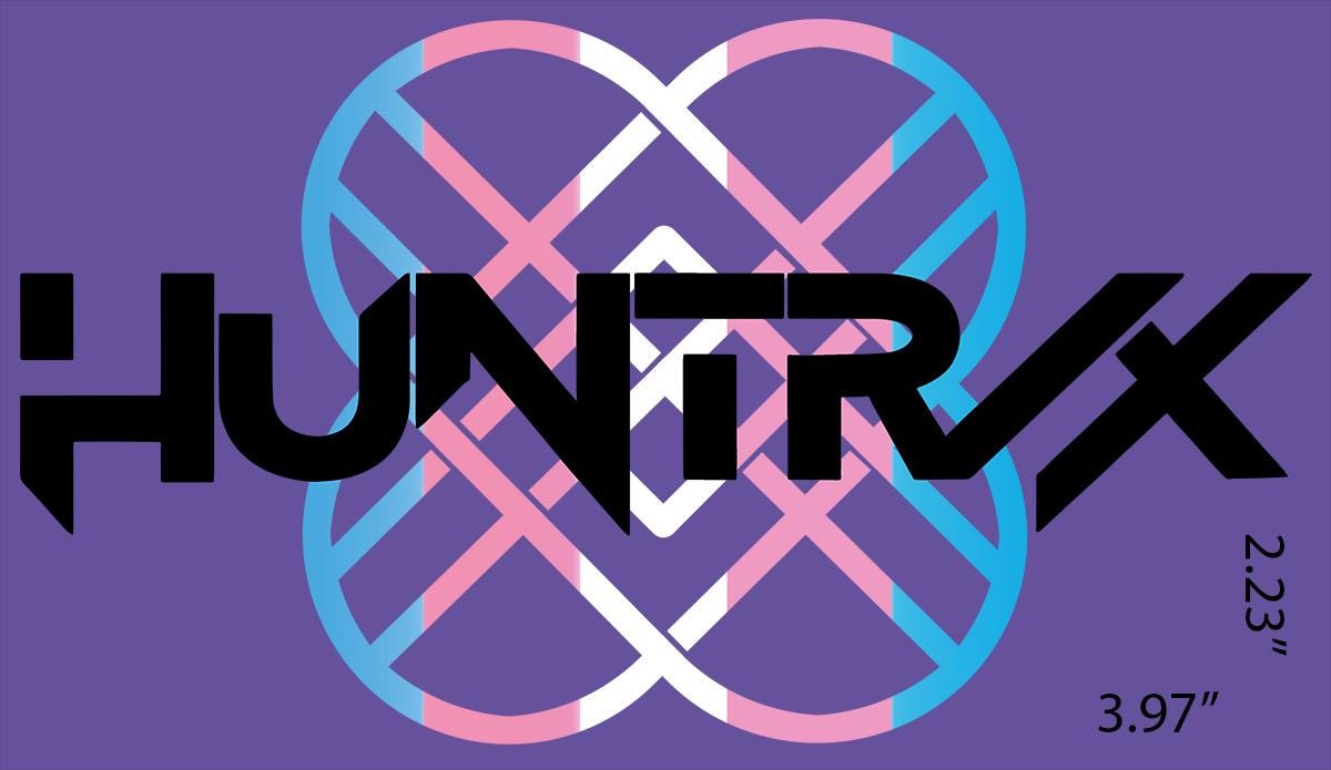 Huntrix Logo Full Color Decal - UV/HEAT/WEATHERPROOF - Kpop Demon ...