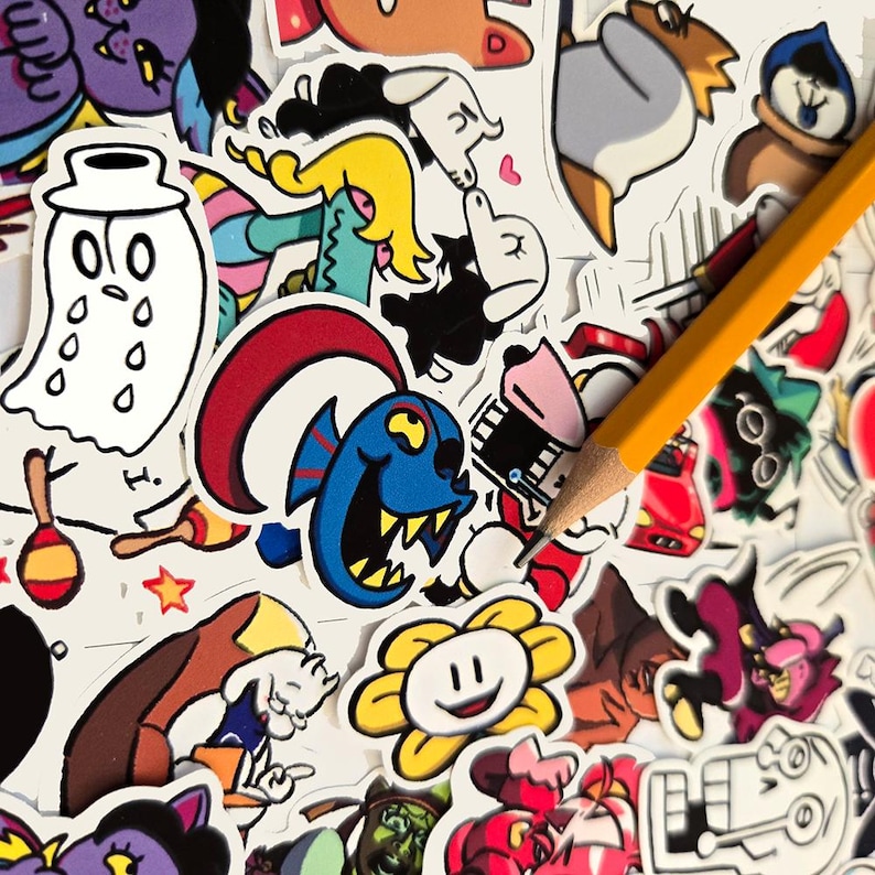 Undertale Fanart Stickers for Journals/planners - Sans - Frisk- Papyrus ...