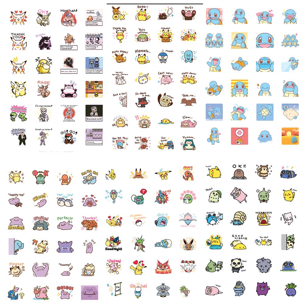 Pokemon Digital Stickers Printable Stickers Pikachu Stickers graphics ...