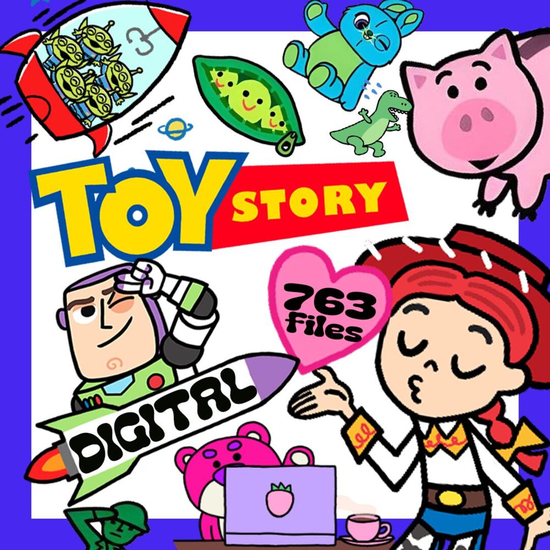 Toy Story Digital Stickers - Printable Pixar Stickers - Disney Graphics ...