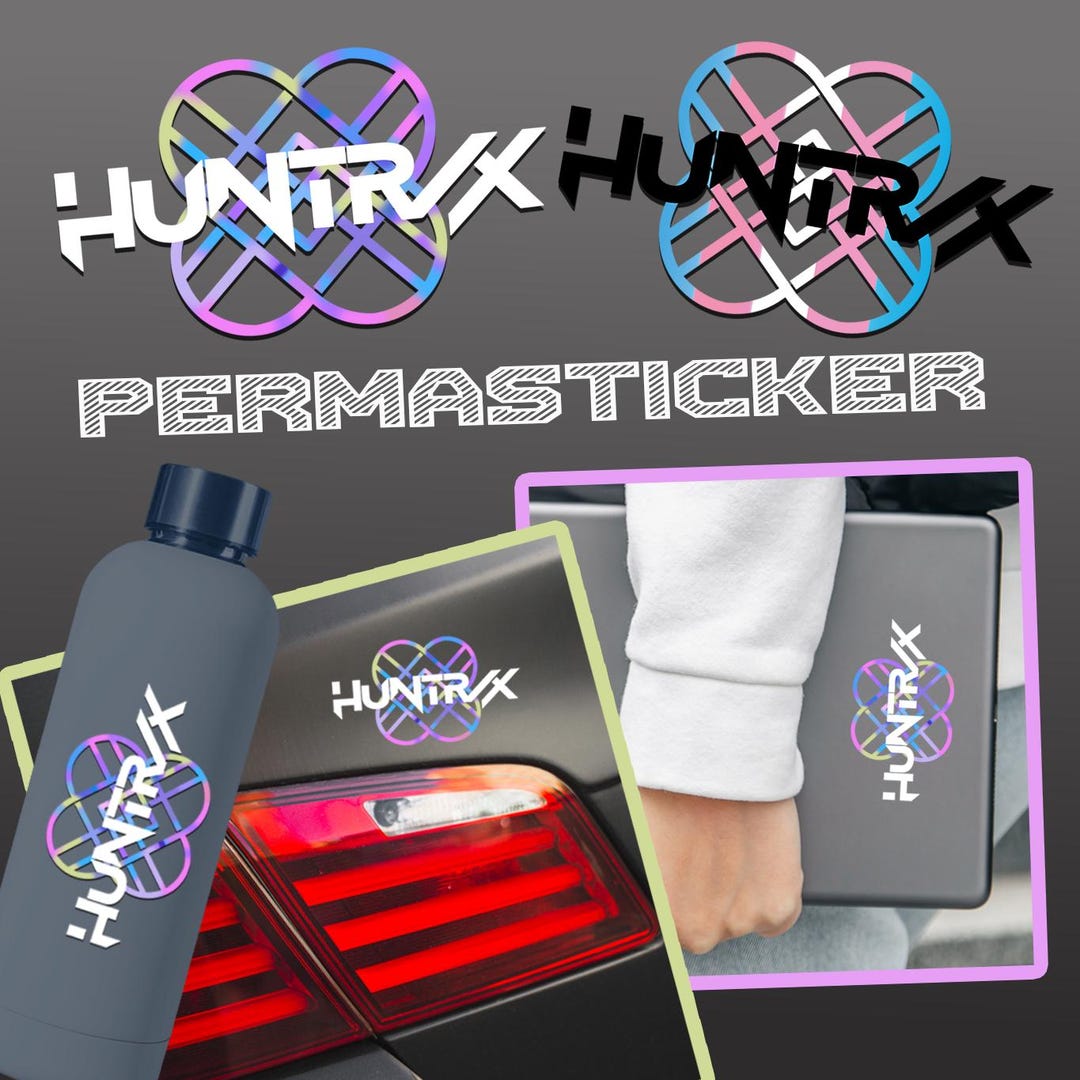 Huntrix Logo Full Color Decal - UV/HEAT/WEATHERPROOF - Kpop Demon ...