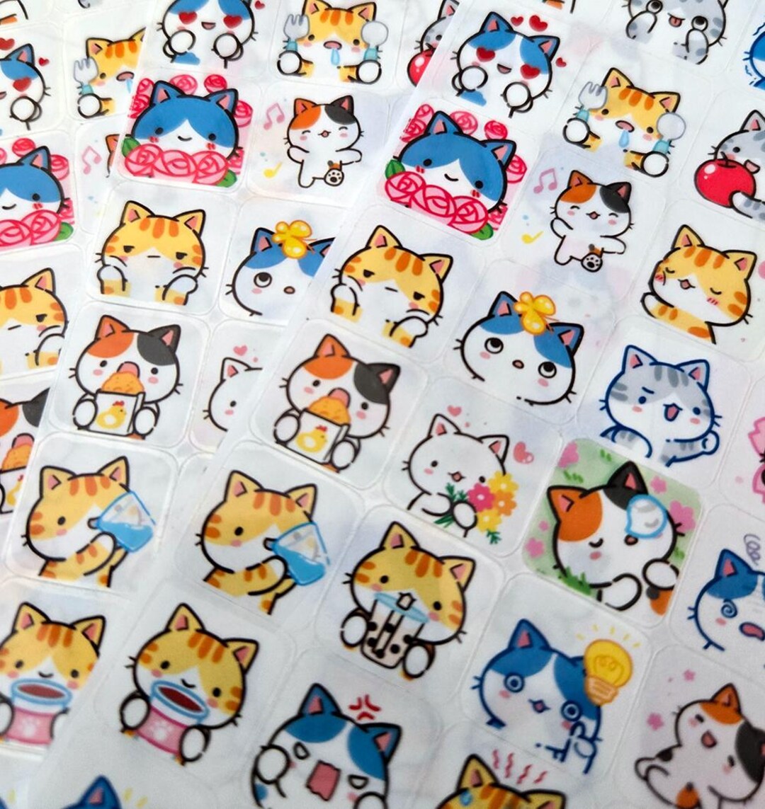 Cute Kitten Stickers - Feelings. Emotions and Routine Stickers for ...