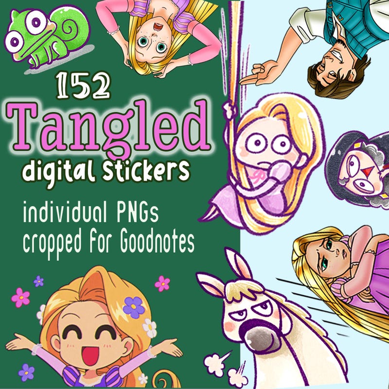 Tangled Digital Paper - Etsy