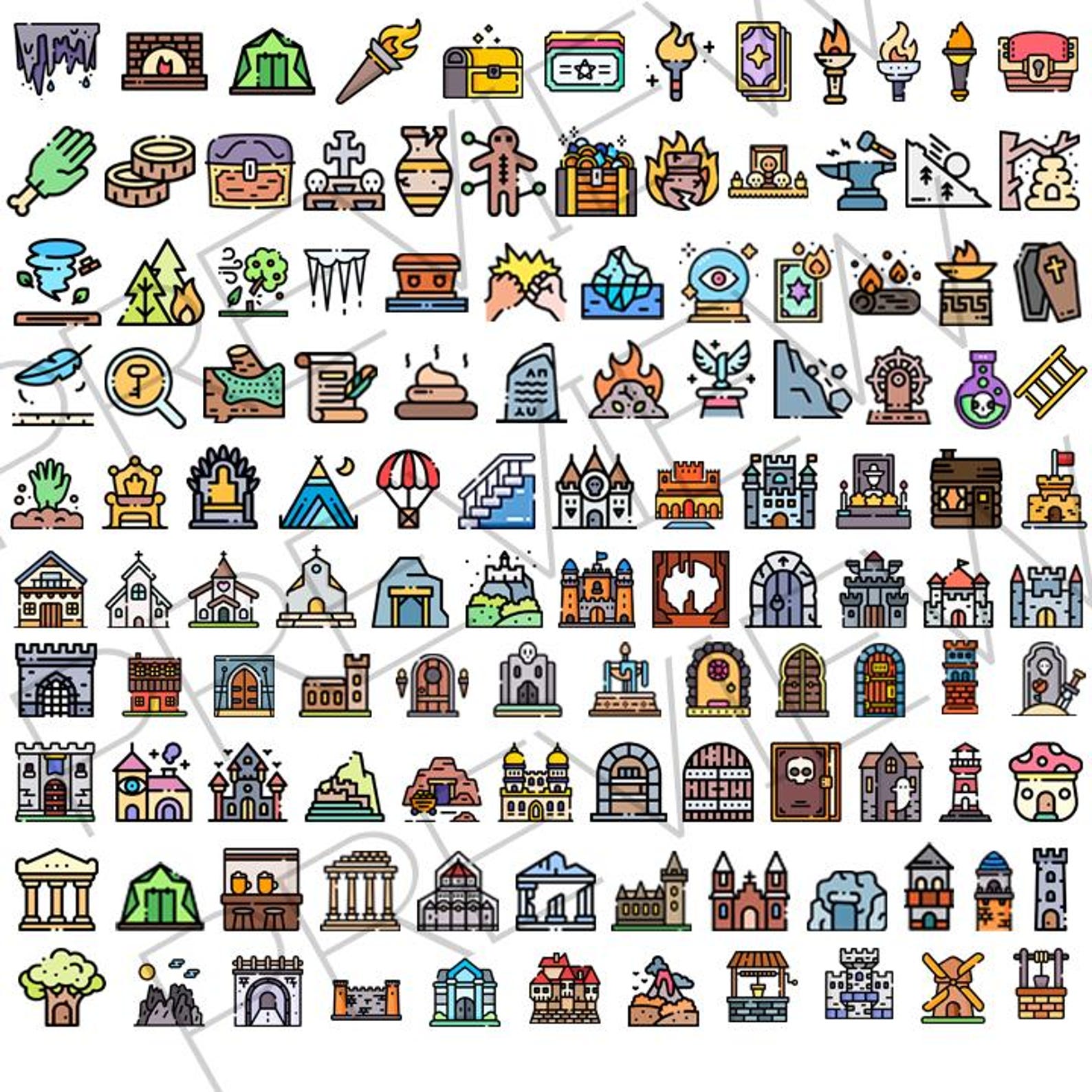 Dnd Fantasy Game Icons - Digital Game Design Elements, Make Your Own ...