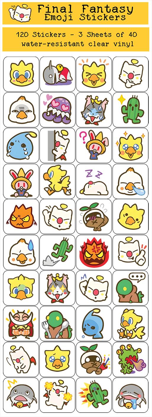 Final Fantasy Stickers - Emotion and Routine Stickers for Journals ...