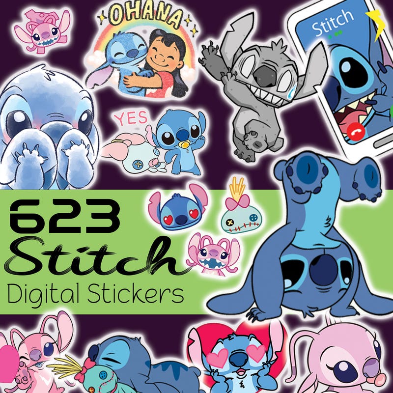 Lilo and stitch printable stickers - Etsy México