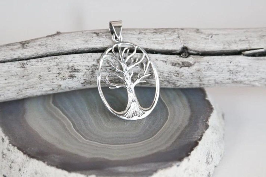 Oval Tree of Life Pendant - Etsy