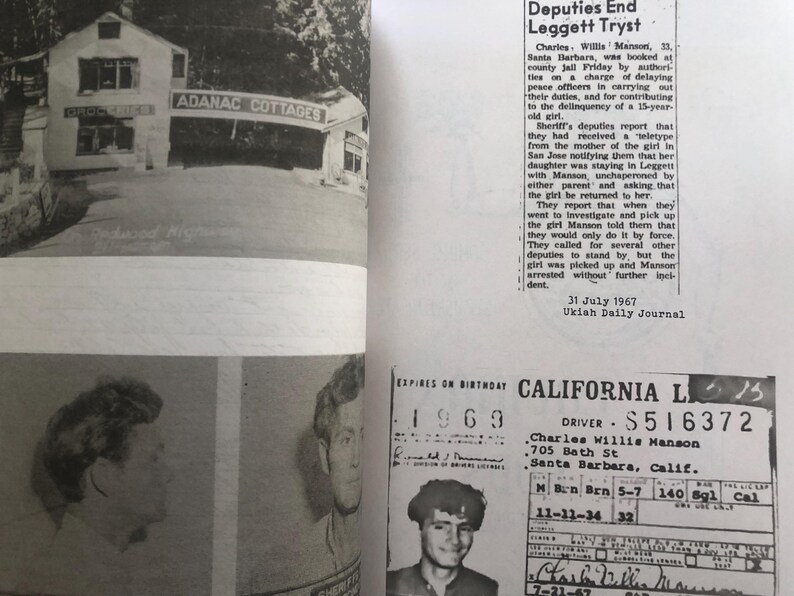 Charles Manson Family Scrapbook Volume 1 - Etsy