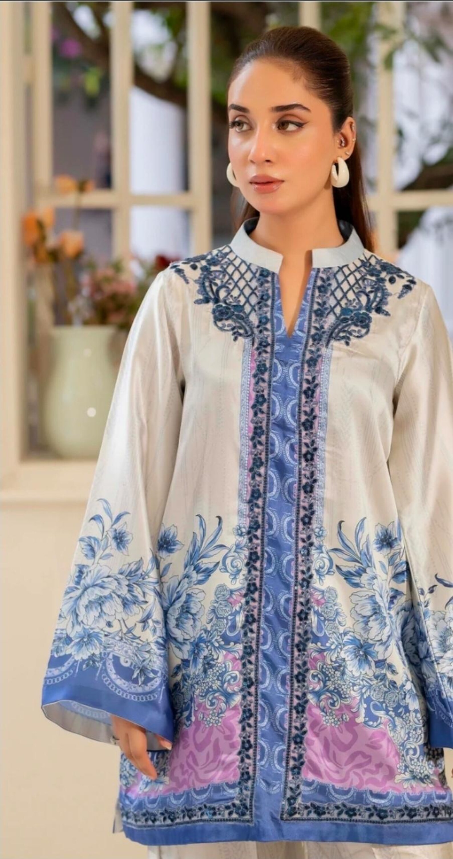 Pakistani Silk Co-ord Set | Digital Print Partywear - Etsy