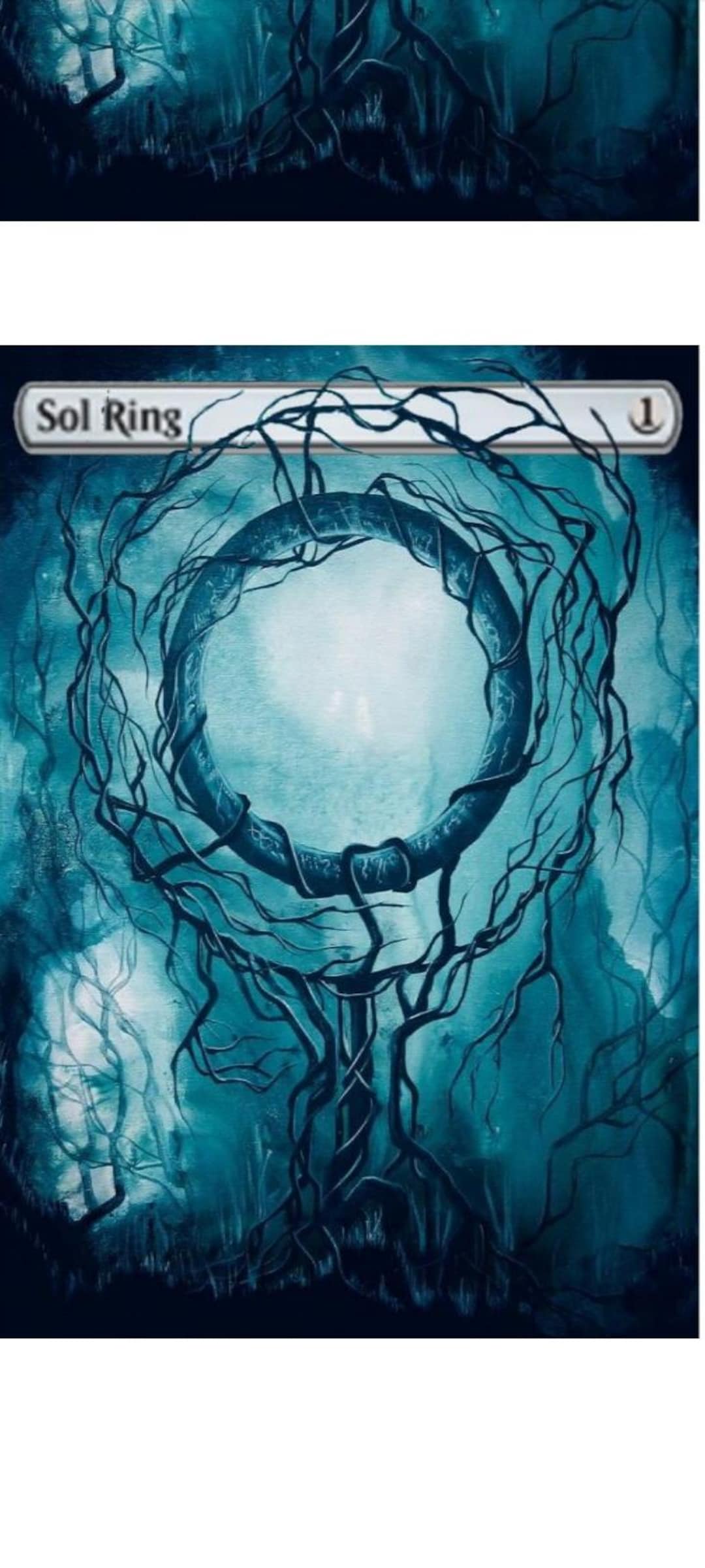 Sol Ring Full Art Alter Made by Hand Upon Order - Etsy