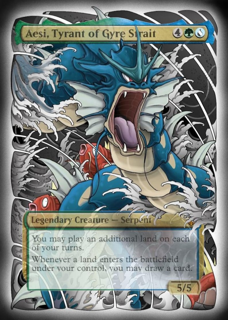 Aesi, Tyrant of Gyre Strait Fan Art, Full Art Alter Made by Hand Upon ...