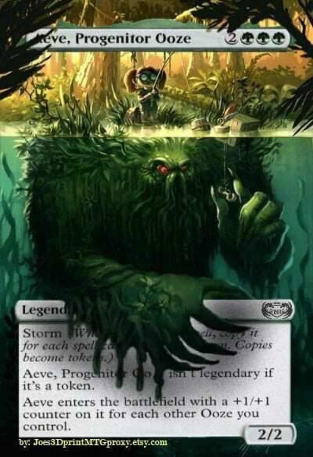 Aeve, Progenitor Ooze Fan Artfull Art Alter Made by Hand Upon Order - Etsy