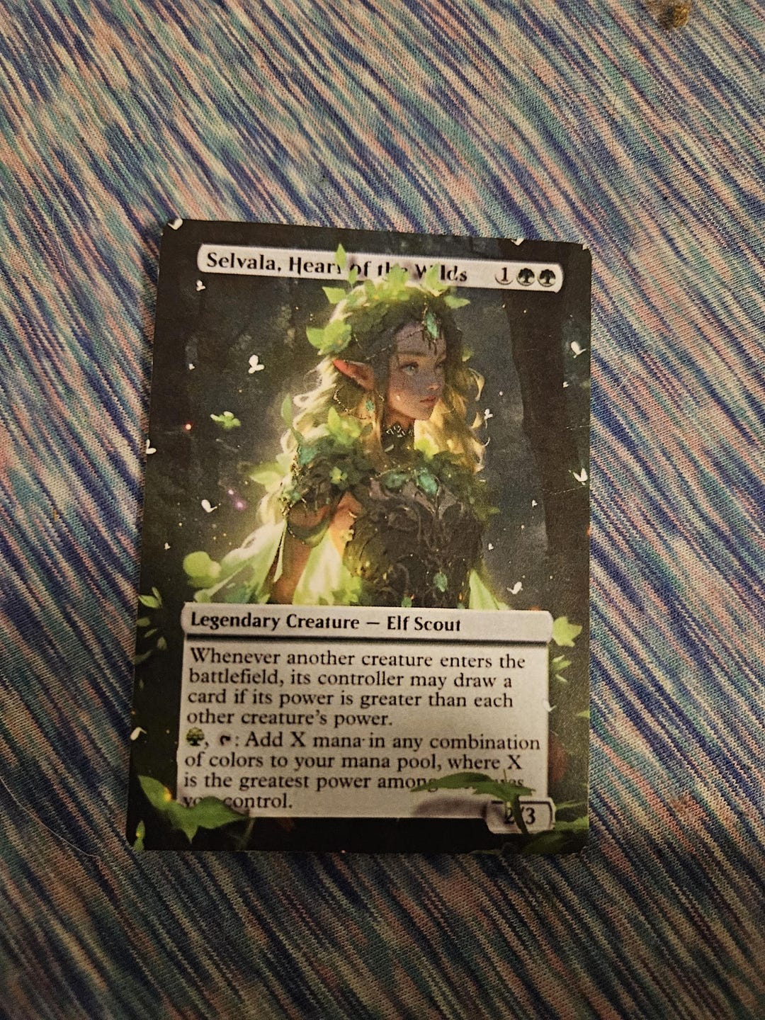 Selvala, Heart of the Wilds Full Art Alter Made by Hand Upon Order - Etsy