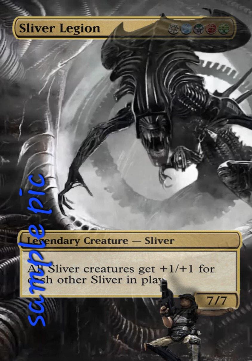 Sliver Legion Fan Art, Full Art Alter Made by Hand Upon Order - Etsy
