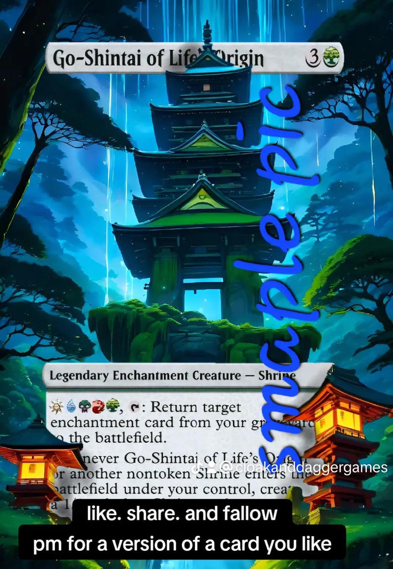 Go-shintai of Lifes Origin Fan Art Full Art Alter Made by Hand Upon ...