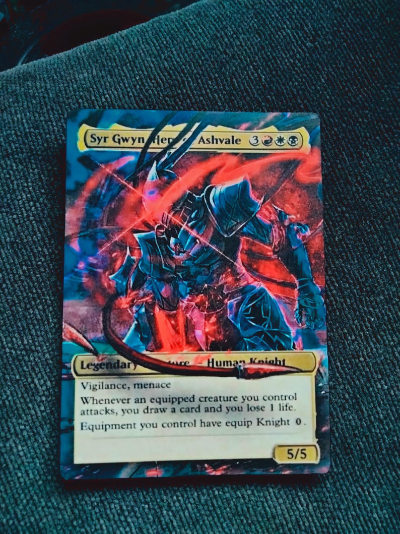 Syr Gwyn Hero of Ashvale Fan Art, Full Art Alter Made by Hand Upon ...