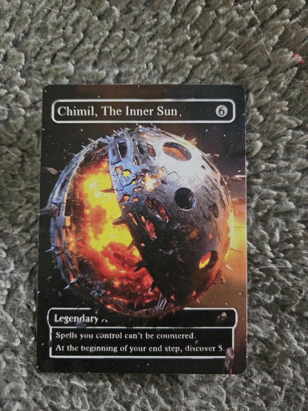 Chimil, the Inner Sun Fan Art Card, Full Art Alter Made by Hand Upon ...