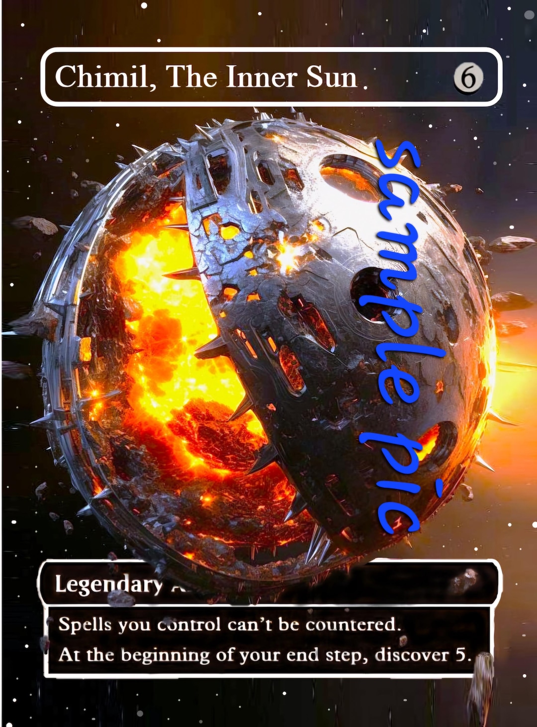 Chimil, the Inner Sun Fan Art Card, Full Art Alter Made by Hand Upon ...