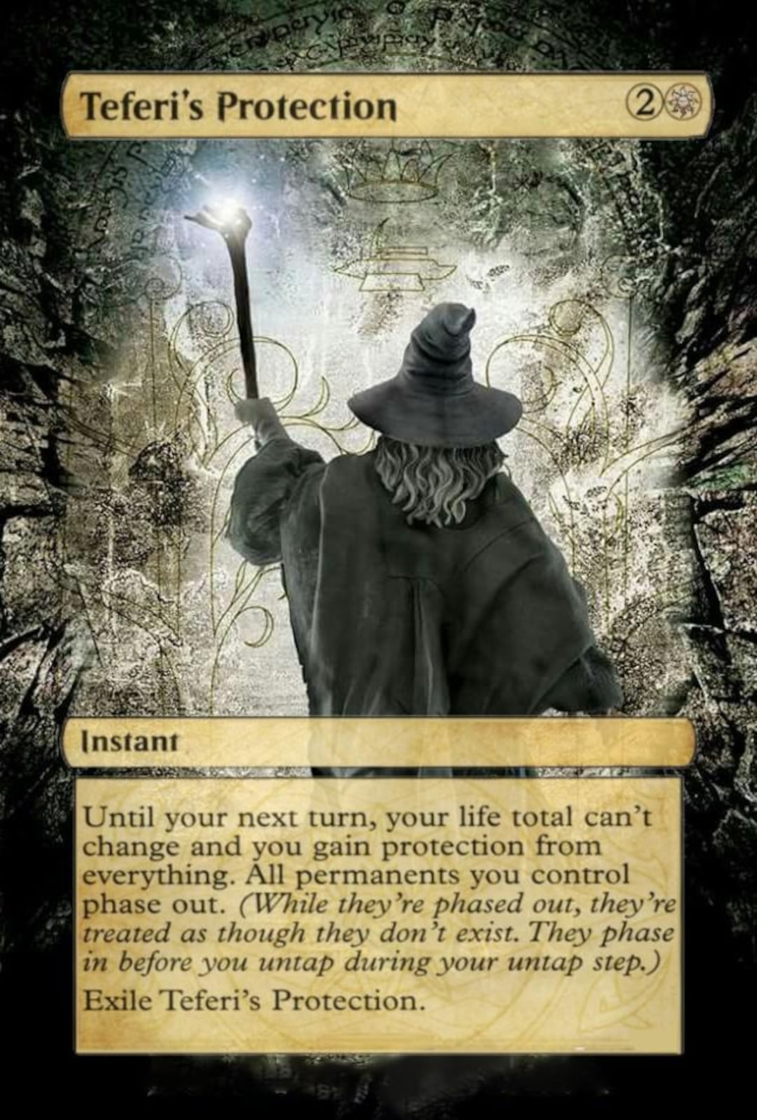 Teferi's Protection Fan Art Card, Full Art Alter Made by Hand Upon ...