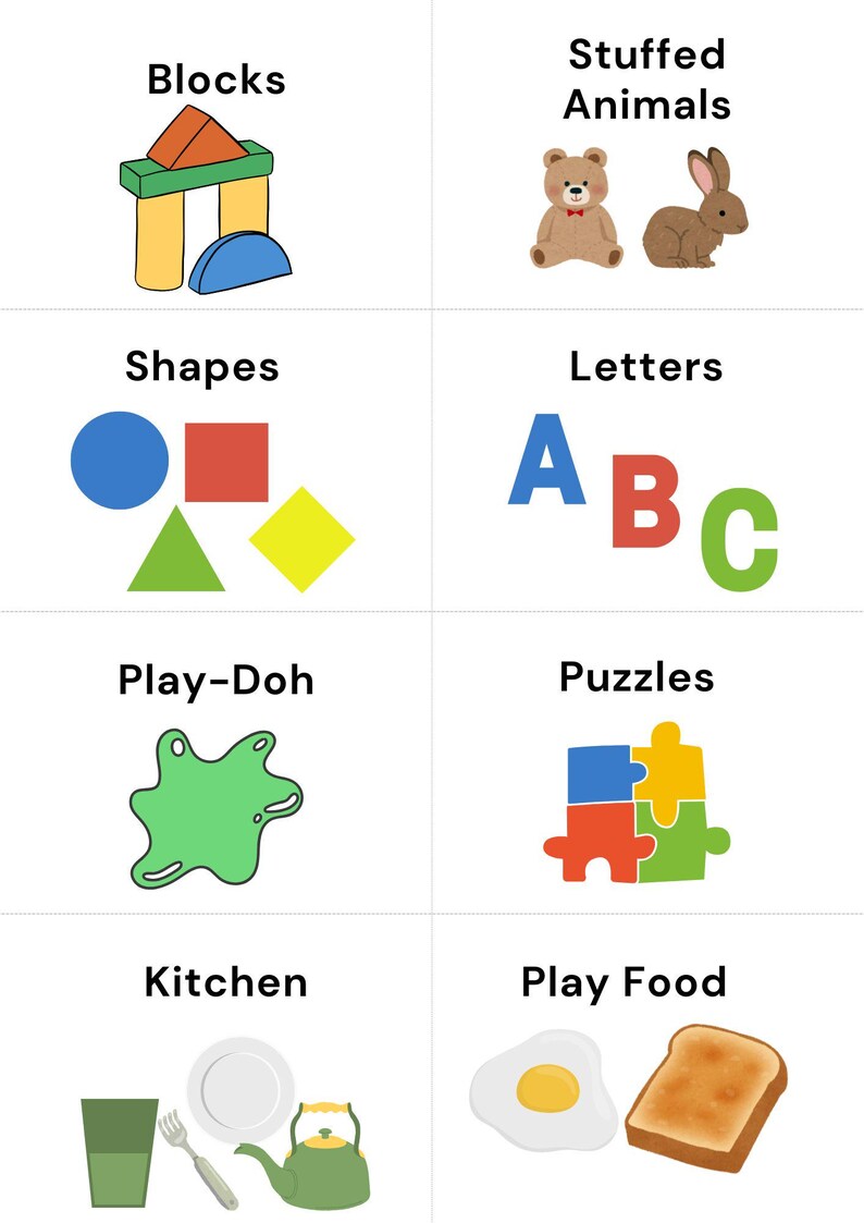 Toy Bin Labels - Etsy